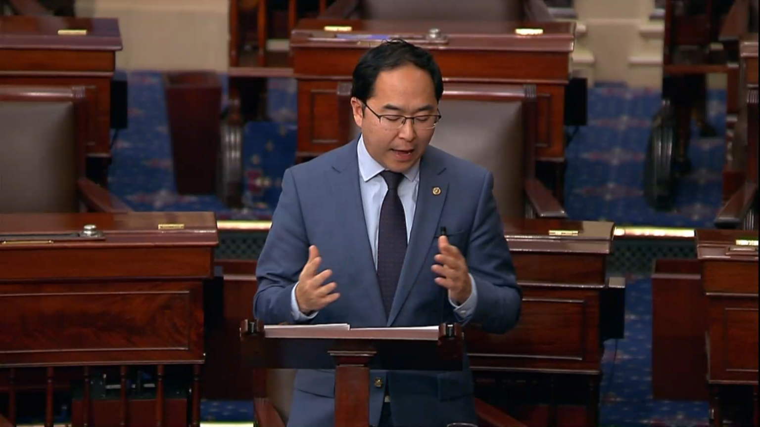 Senator Kim Calls Out Trump Administration Chaos and Corruption in ...